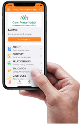 Online Advice For The Young Carers App | Carers Matter Norfolk